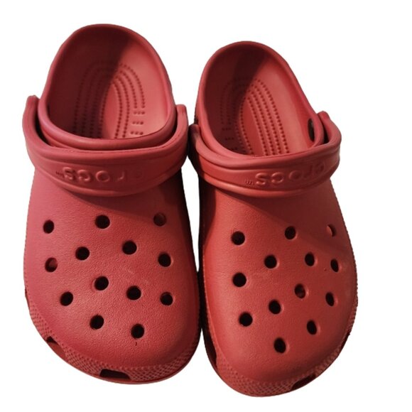 CROCS | Shoes | Crocs Unisex Red Clogs M6 W8 | Poshmark